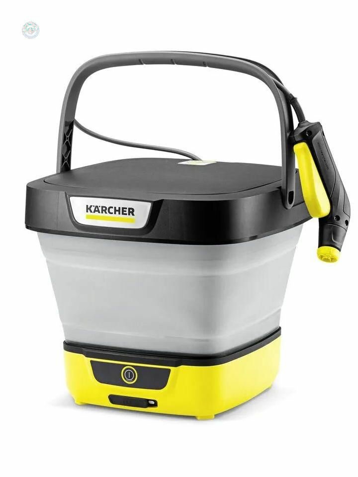 Портативная минимойка Karcher OC 3 Foldable, складная мойка высокого давления на литий-ионном аккумуляторе, 8 л бак, USB-C зарядка, для кемпинга, велосипеда, сада и бережной мойки чувствительных поверхностей