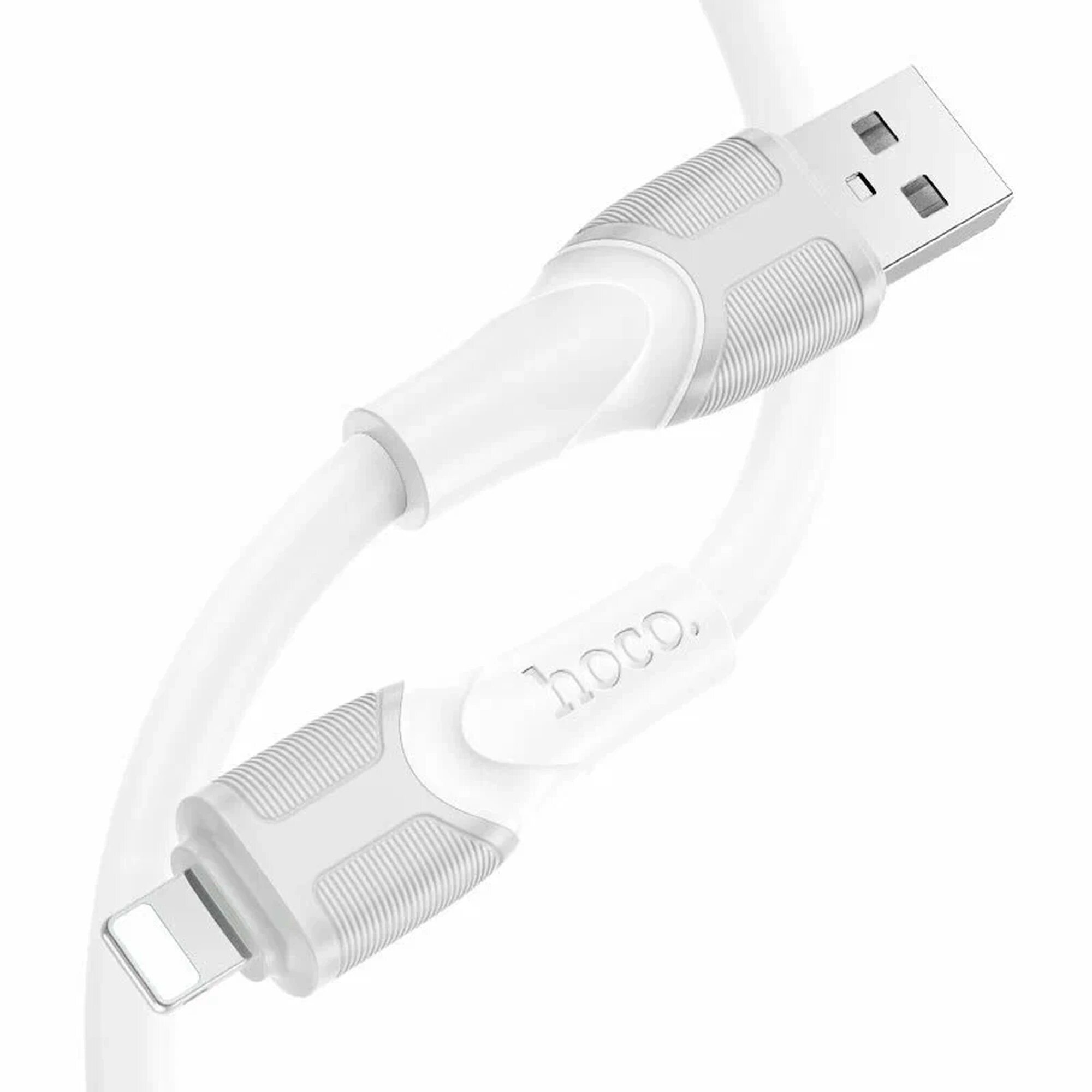USB дата кабель Lightning, HOCO, X106, длина 2 метра, цвет белый