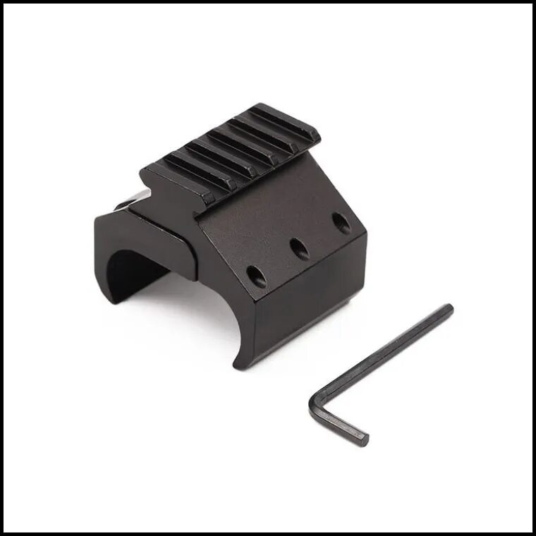 Кронштейн крепежный для установки на оружие с планкой Weaver, черный цвет, комплект с ключом