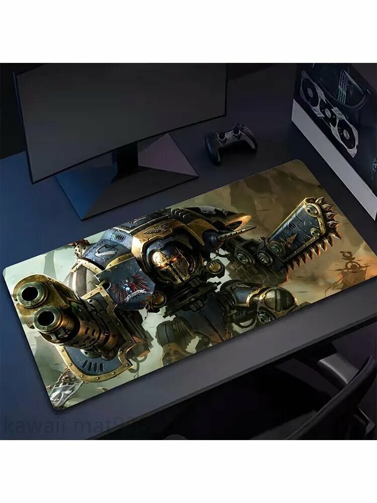 Warhammer 40K Коврик для мыши, XXL, черный матовый, светло-серый