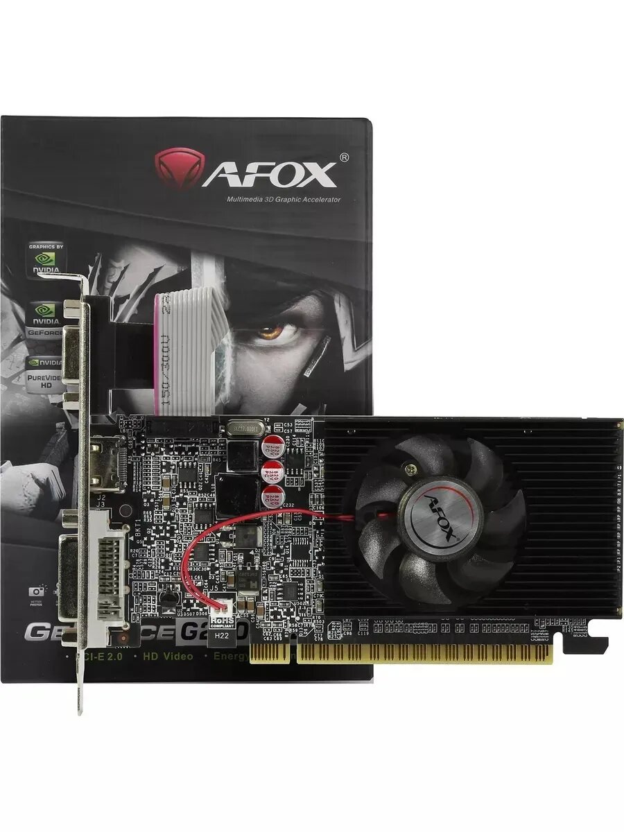 Видеокарта G210 512MB DDR3 1FAN LP AF210-512D3L3-V2