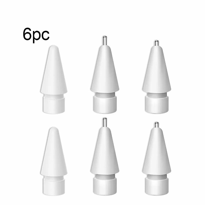 Набор Из 6 Прецизионных Наконечников Для Apple Pencil (1-го И 2-го Поколений) - Прочные Износостойкие Стилусы Для Планшетов
