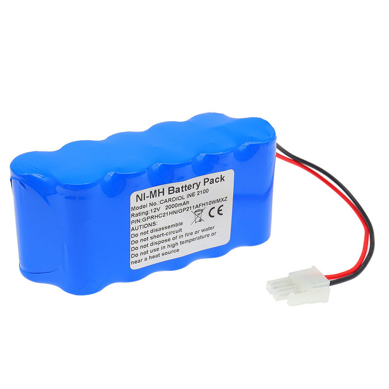 Аккумулятор для Cardioline Cardioline 2100 View NI-MH 12V 2000mAh eecg120227541 — фото 1