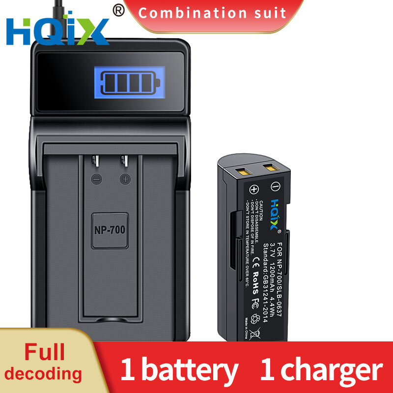 HQIX для Samsung L77 камера SLB-0637 зарядное устройство Аккумулятор