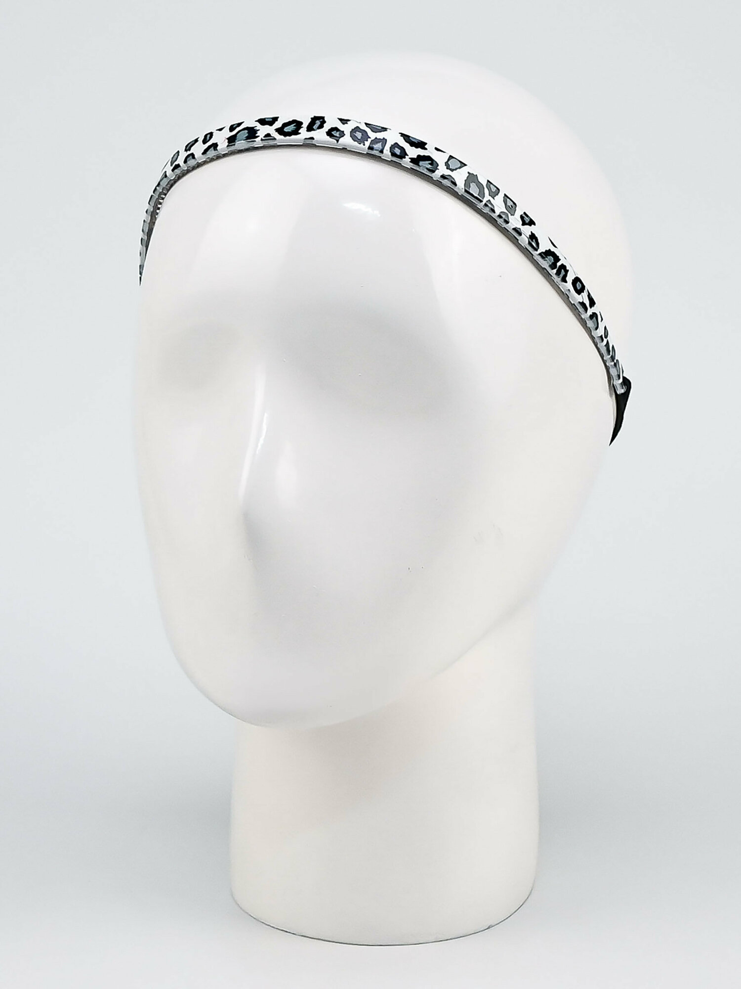 Ободок для волос на резинке силиконовый для греческой прически серый