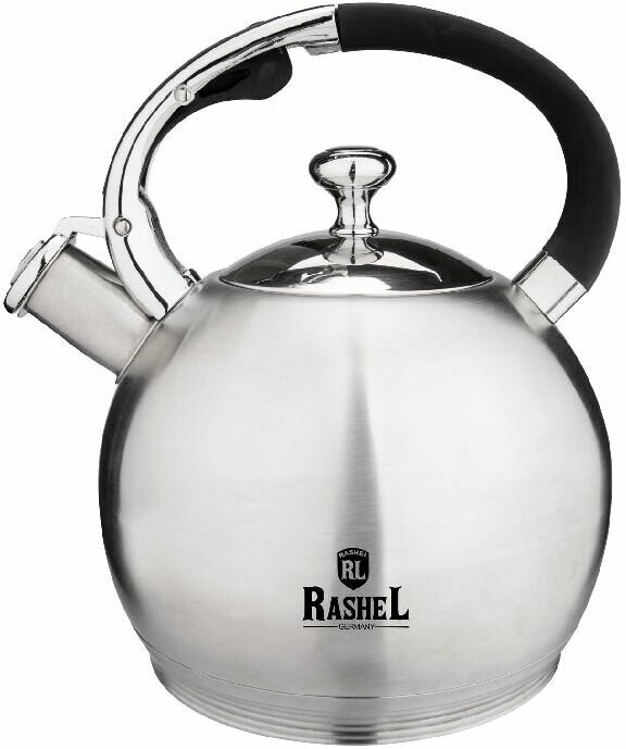 Чайник со свистком RASHEL М-7117 нержавеющая сталь, 3,0 литра