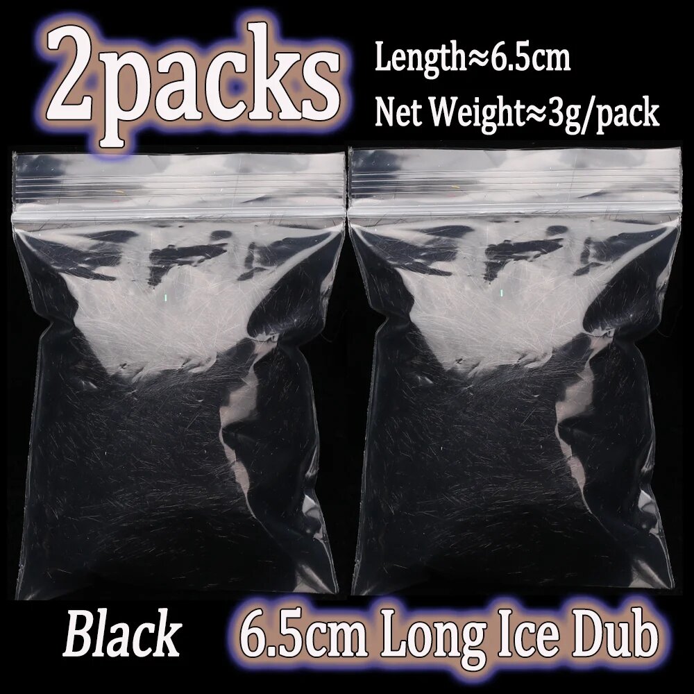 Wifreo Ледяное крыло для мух 6,5 см Черный, 2packs Black