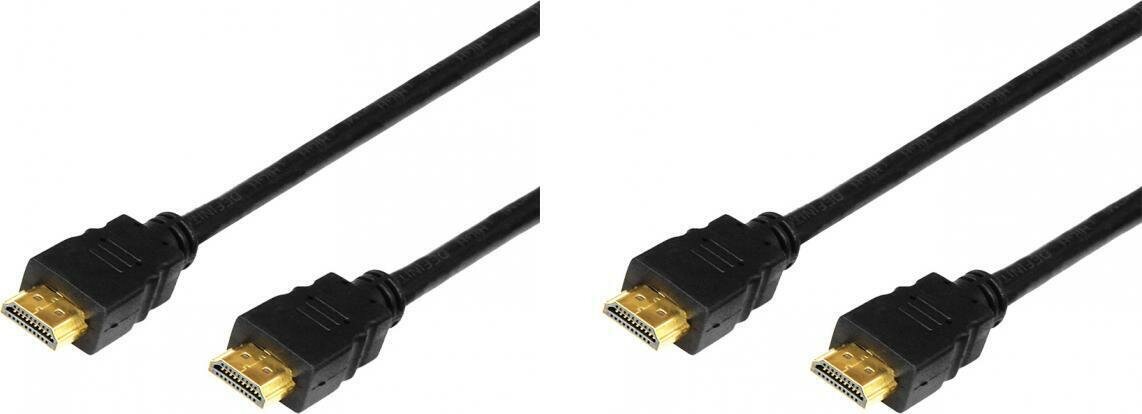 Шнур ProConnect HDMI-HDMI телевизионный 1.5 метра черный (комплект из 2 шт)