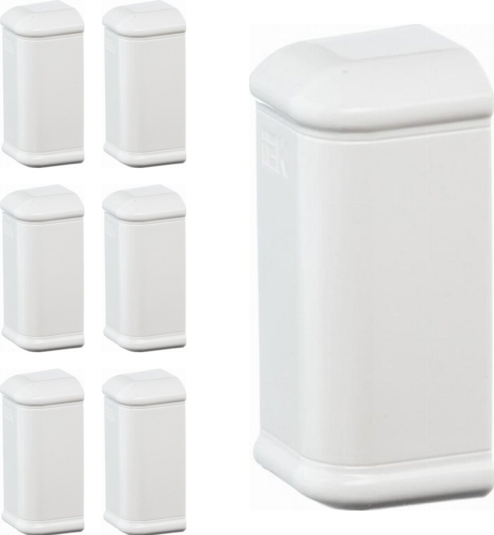 Заглушка IEK Праймер 100x40 белая (комплект из 6 шт.)