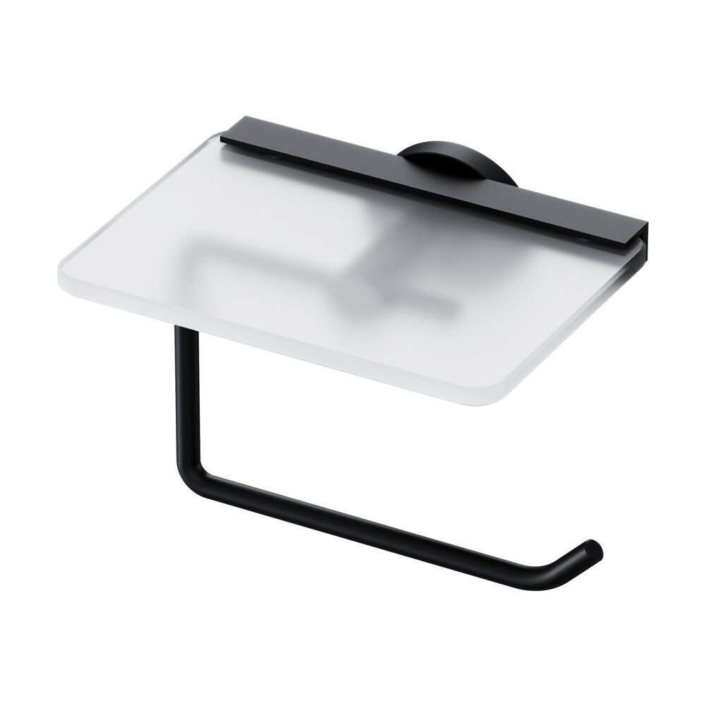 Держатель для туалетной бумаги Am.Pm X-Joy (A85A341522) c полкой, черный