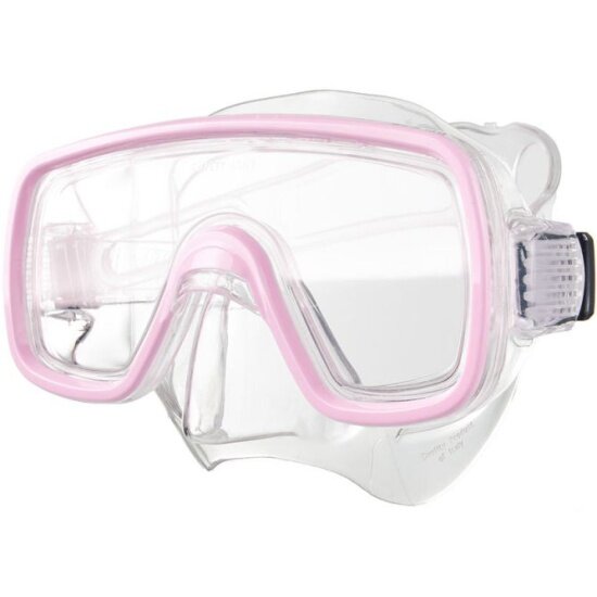 Маска Salvas Domino Jr Mask, для плавания арт. CA105C1TFSTH, безопасн. стекло, Silflex, размер: Junior, розов