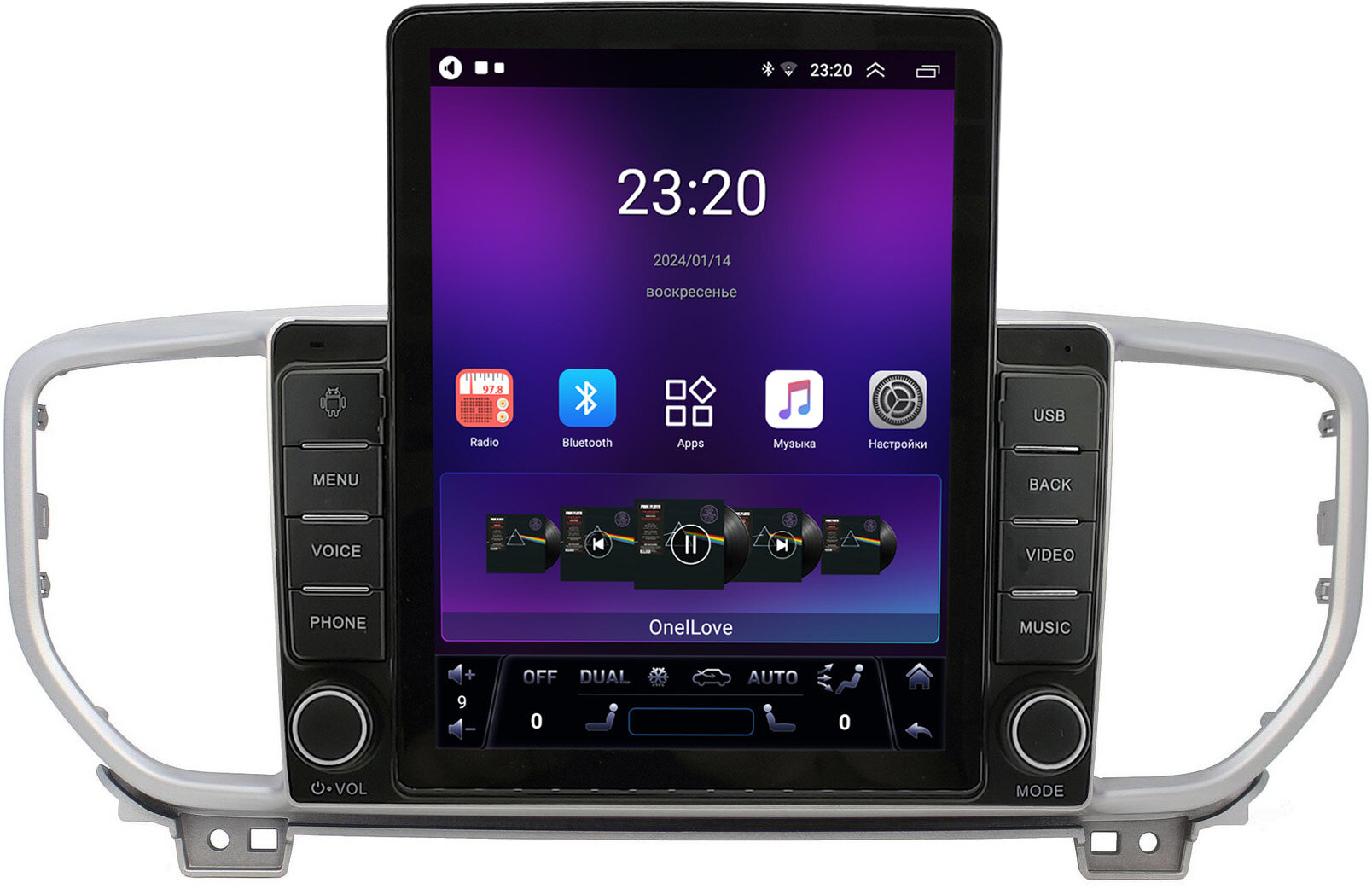 Штатная магнитола Kia Sportage 4 2018-2022 Canbox GTR095-9085 Android 10 (QLed, 4/64, DSP, CarPlay) (авто без камеры)