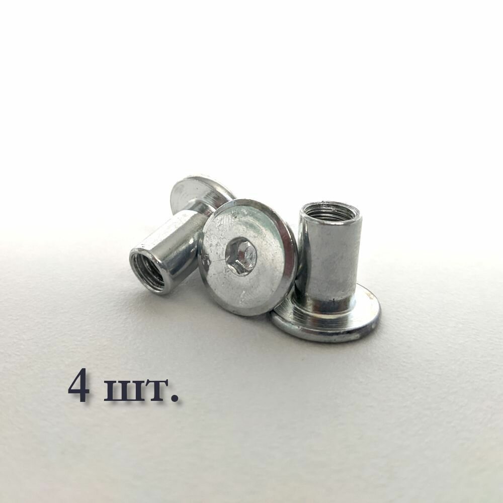 Гайка Эриксона М8х19 с плоской головкой, оцинкованная