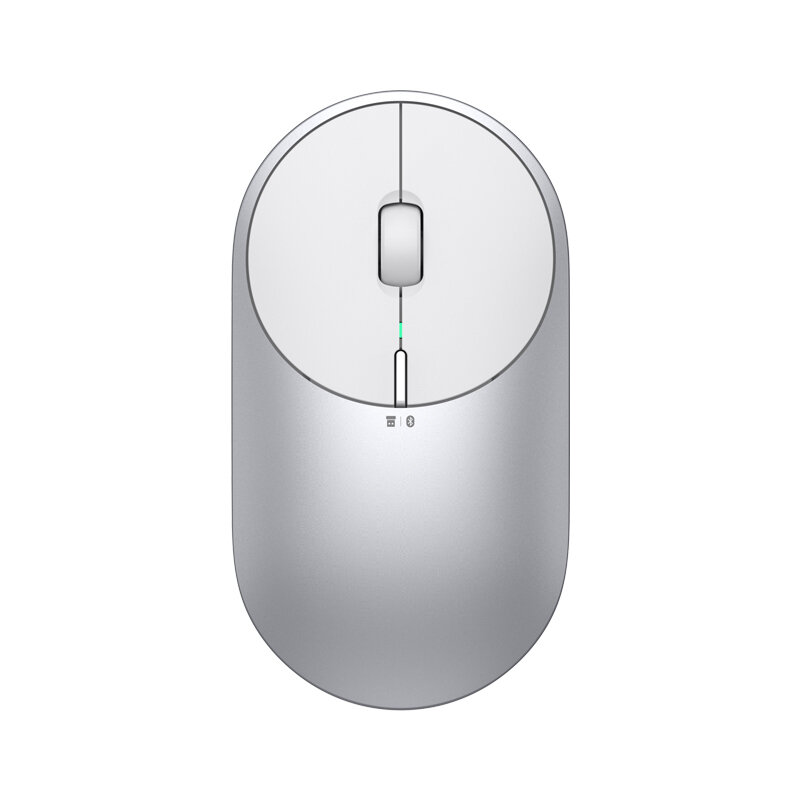 Мышь беспроводная Xiaomi Portable Mouse 2 USB+Bluetooth BXSBMW02, серебряная