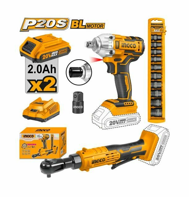 Набор аккумуляторного инструмента INGCO COSLI23066