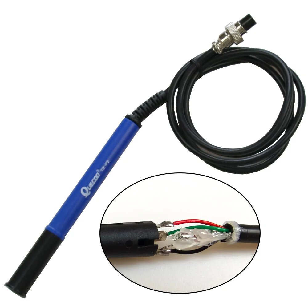 QUECOO Ручка для паяльной станции T12 4C P9 blue handle
