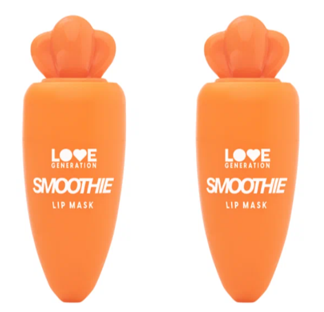Маска для губ Love Generation Smoothies, тон 03 прозрачно-оранжевый 4 мл, 2 шт