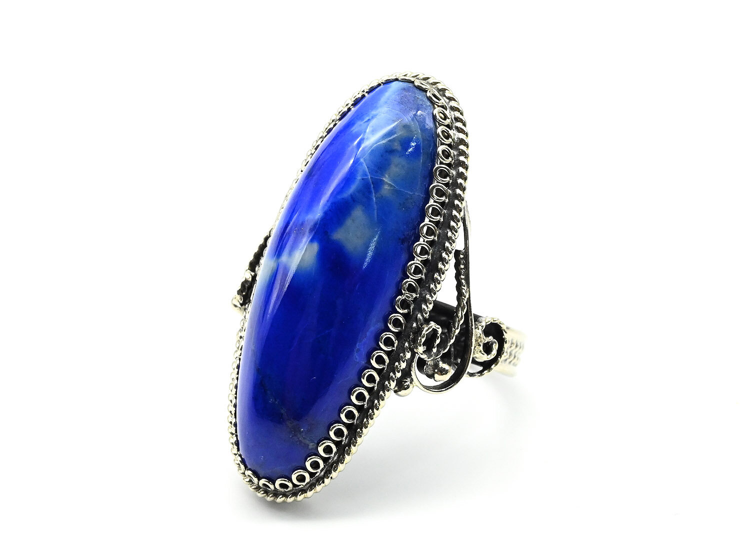 Кольцо, лазурит