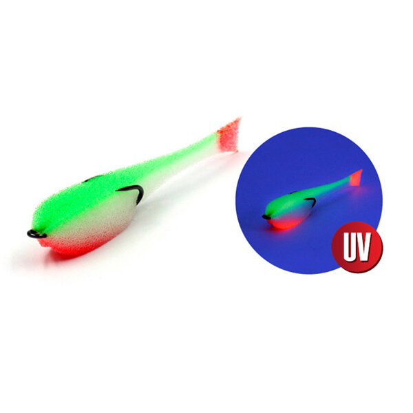 Поролоновая рыбка Yaman на двойнике (Цвет 23 UV) 95 мм 5 шт. Y-P95-23