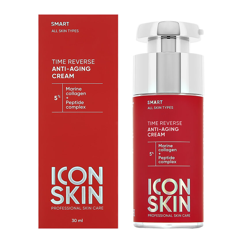 Крем для лица ICON SKIN с коллагеном и пептидами (омолаживающий) 30 мл