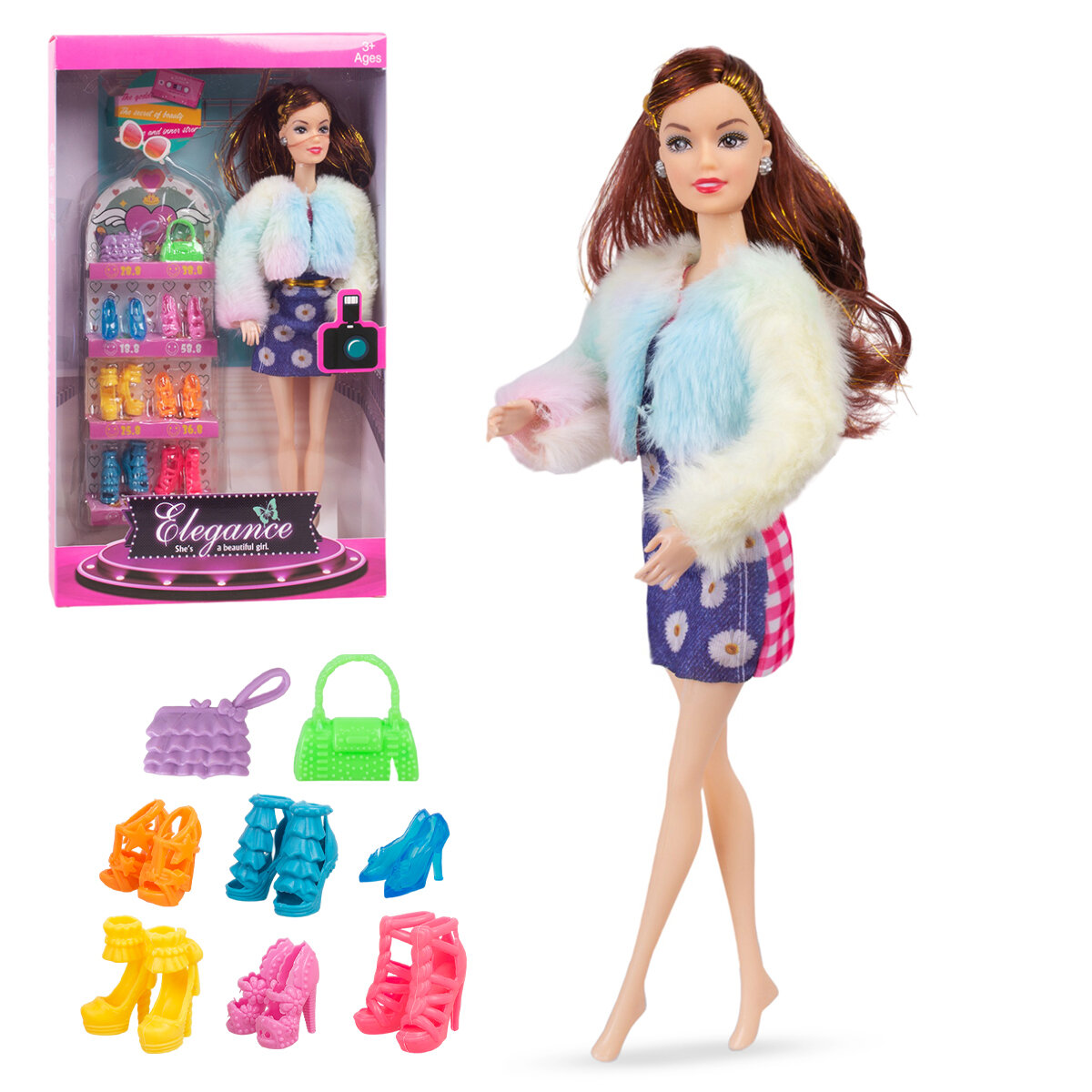 Кукла Модница 29 см с аксессуарами TONG DE (XK020Y3) шарнирная