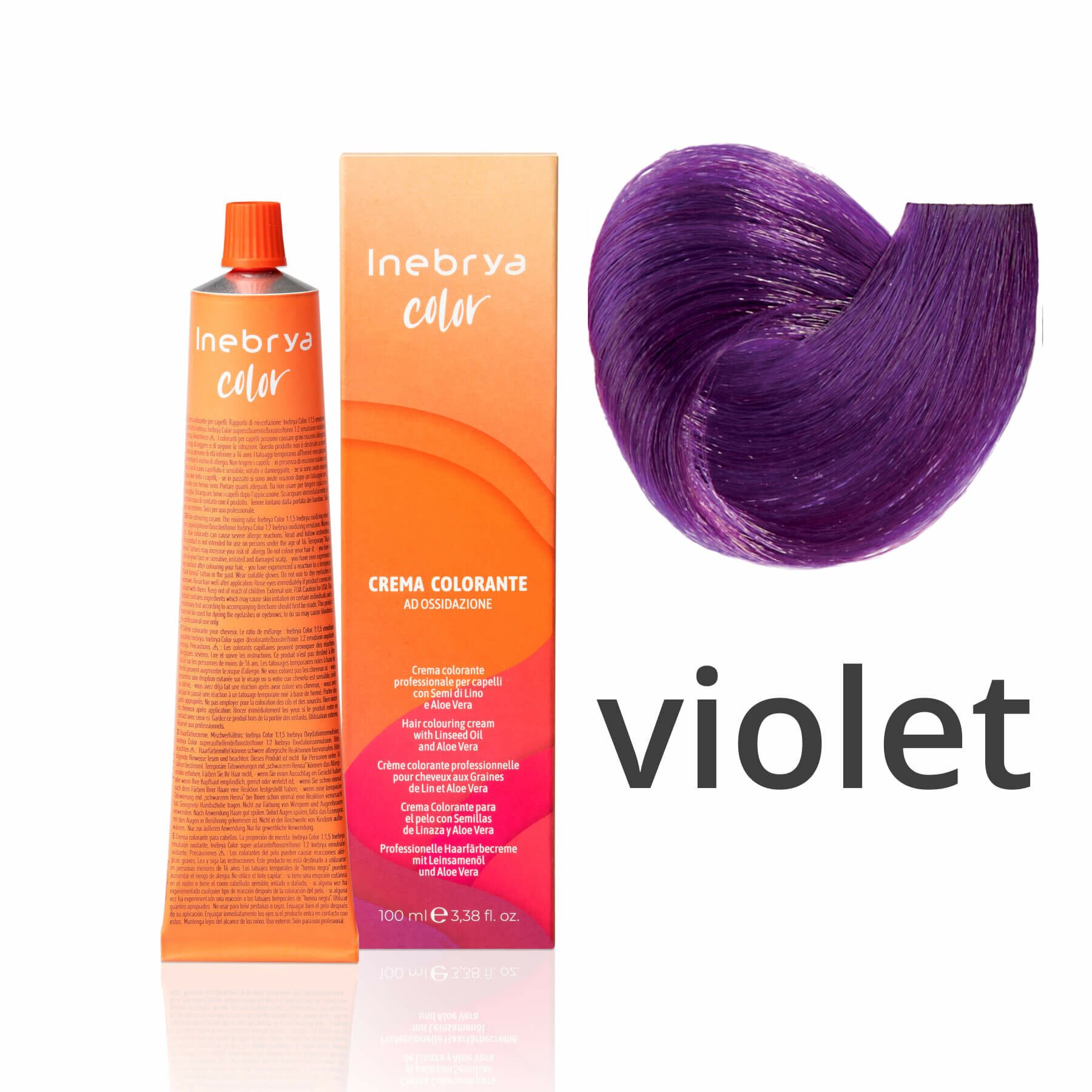 Крем - краска для волос профессиональная Inebrya Color Professional Фиолетовый корректор 100 мл