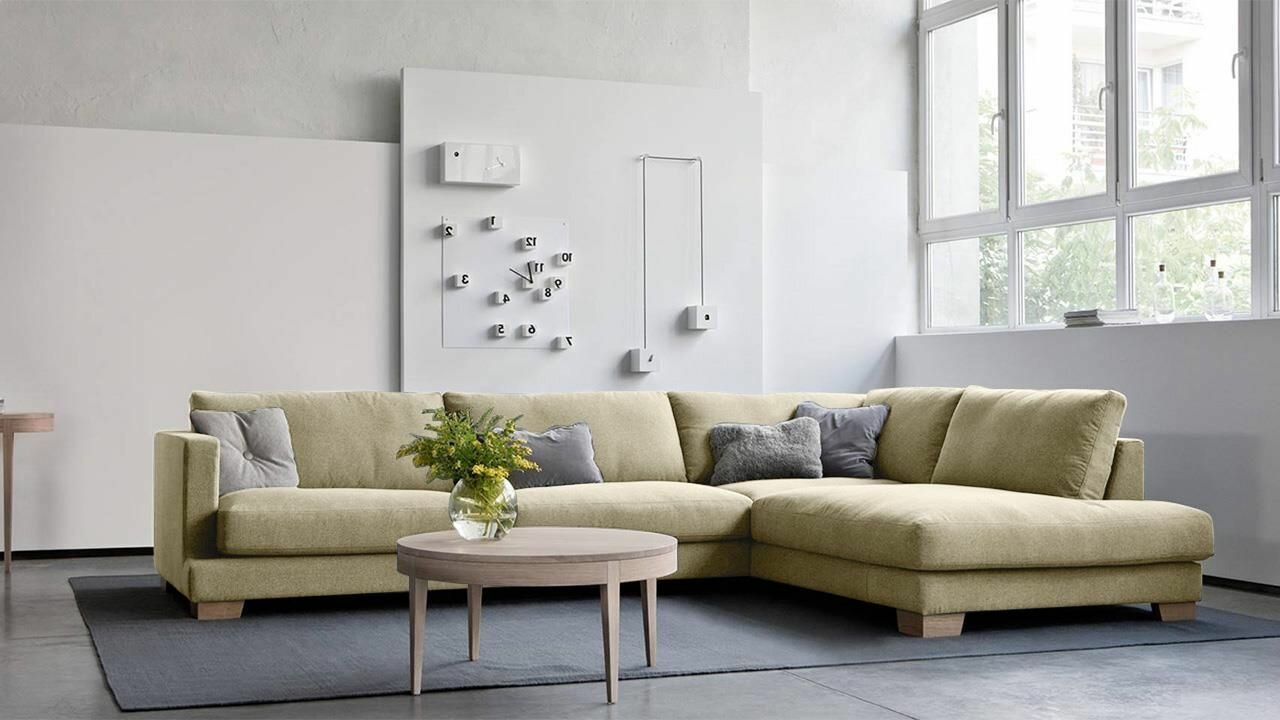 Угловой диван Плимут Правый 300х221х95 Альма 16 с ящиком для белья