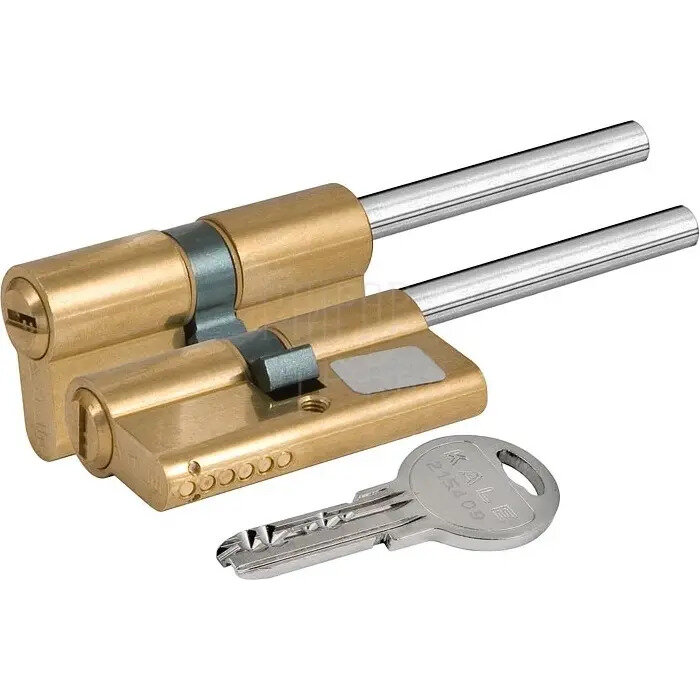 Цилиндровый механизм (личинка для корпусов замков, входных и межкомнатных) Kale Kilit (Турция) ключ-длинный шток серии 164 S латунь 45/31