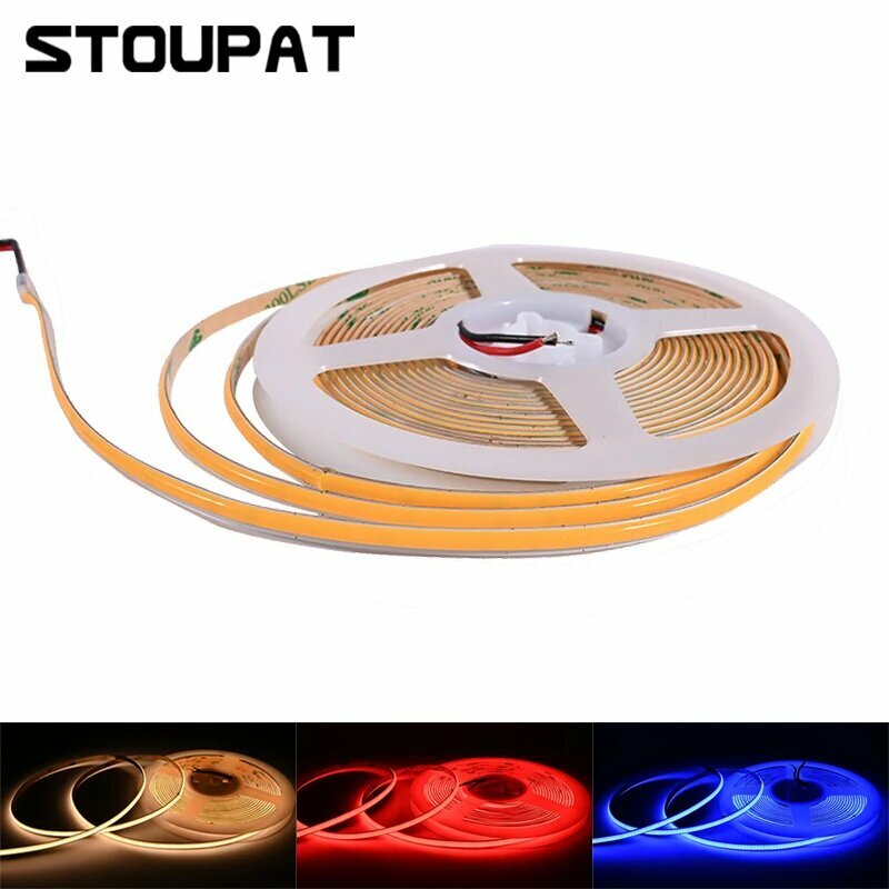 Светодиодная лента COB 5 мм, супертонкая, 480 светодиодов, Blue, 1 meter, DC12V 5mm 480LEDs