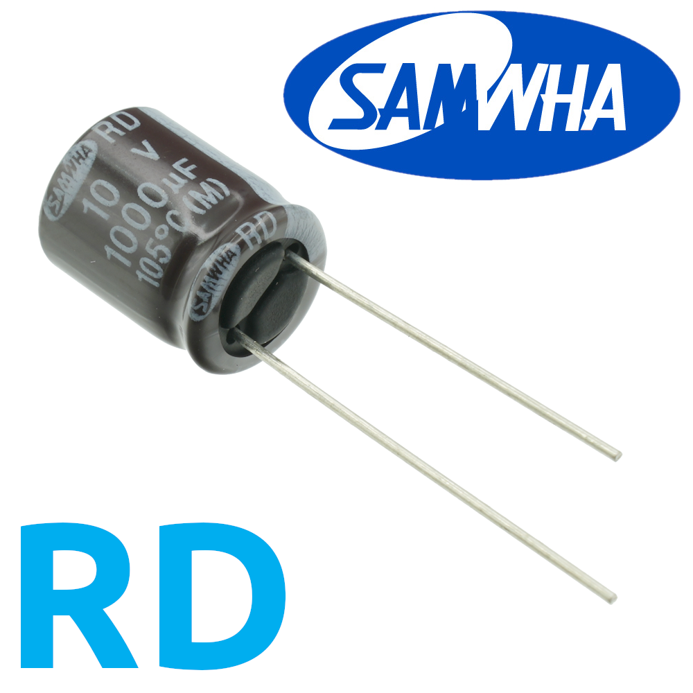 1000мкФ 10В / RD / 10x13 / 105 С / конденсатор электролитический (5шт)