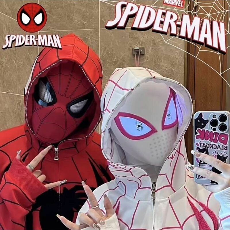 Маска человека паука / Головной убор человека-паука / Очки могут излучать свет