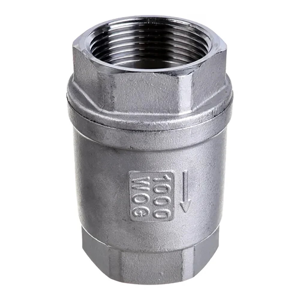 Клапан обратный LSCV 1 1/4″ DN.ru Ду32 Ру16 муфтовый, пружинный, нержавеющая сталь