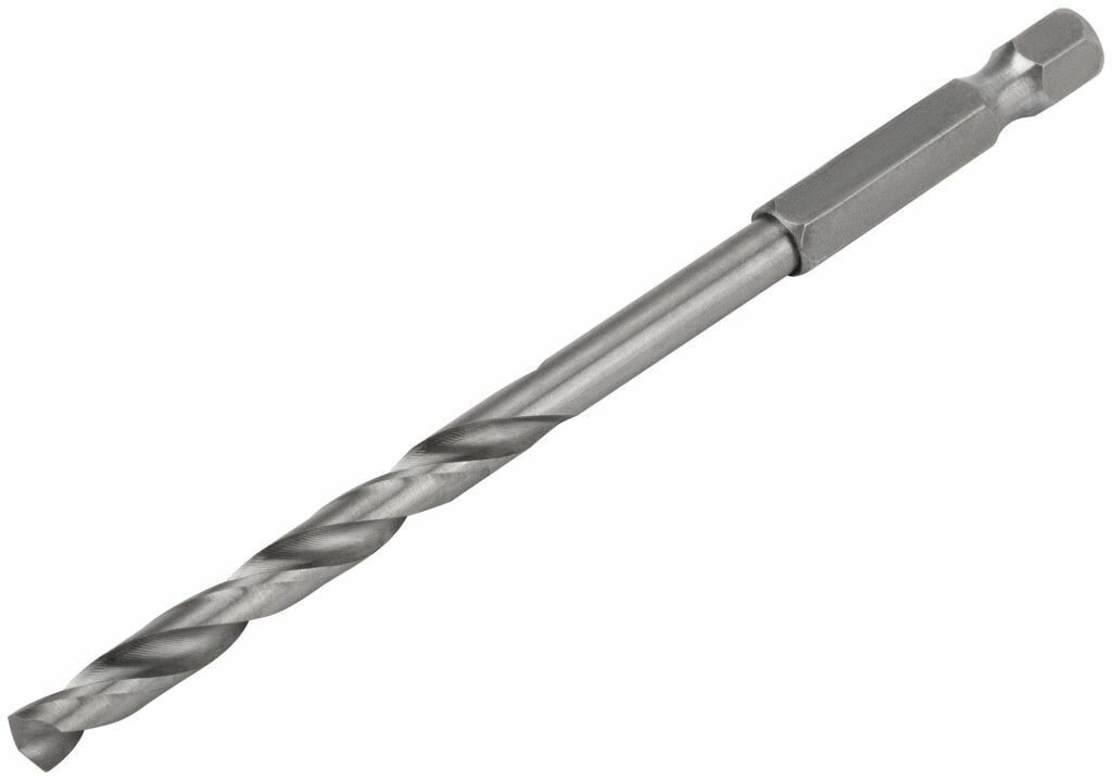 Сверло HSS по металлу, полированное, U-хвостовик под биту, инд. упаковка 5,0 мм