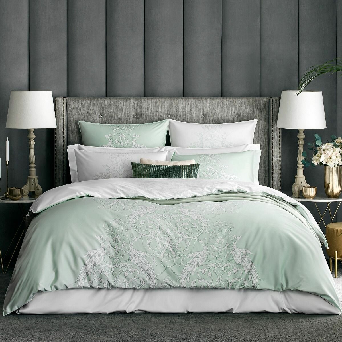 Togas Комплект постельного белья двуспальный кинг сайз "Арамея" 220x240/240x270/50x70-2 сатин, хлопок