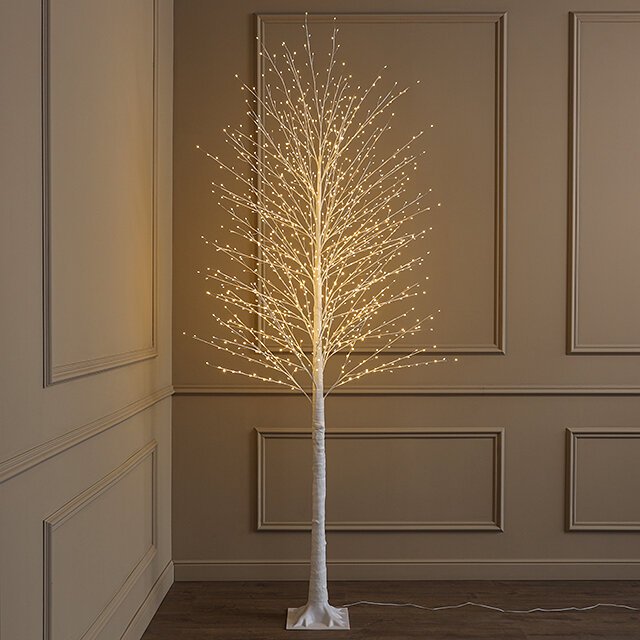 Светодиодное дерево Edinburgh 240 см, 1152 теплых белых LED ламп с мерцанием, IP44, Winter Deco, 4070733