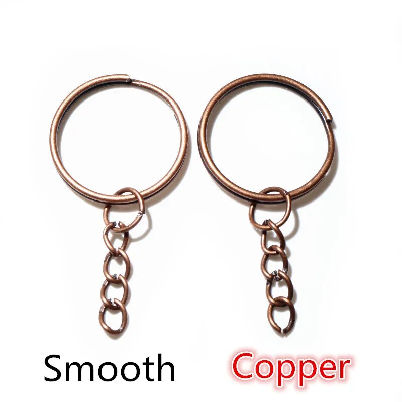 Брелок медный, кольцо, цепочка, Copper 01