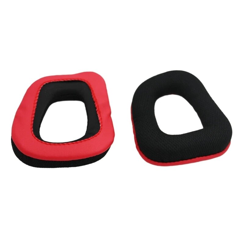 Сменные амбушюры из пены для Logitech G35 G430 G432 G332 G930 F450 Black Red