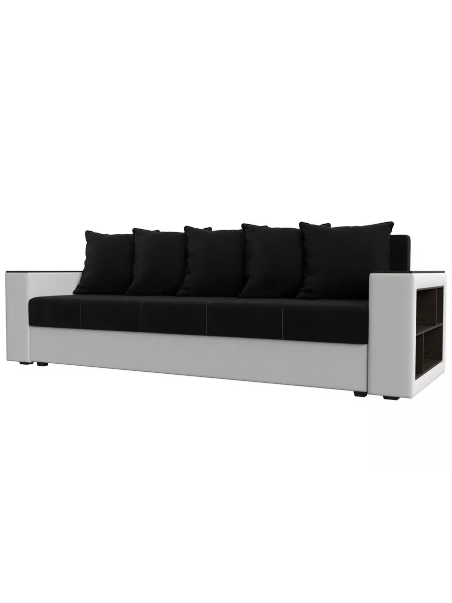 Диван прямой Дубай Лайт полки справа