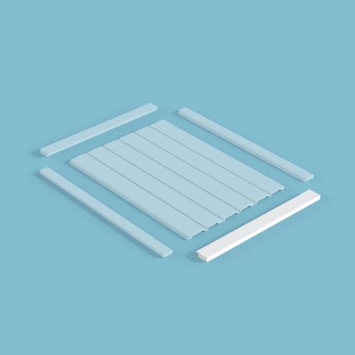 Молдинг настенный финишный 30х17х2800мм Экополимер Cosca Decor MF004