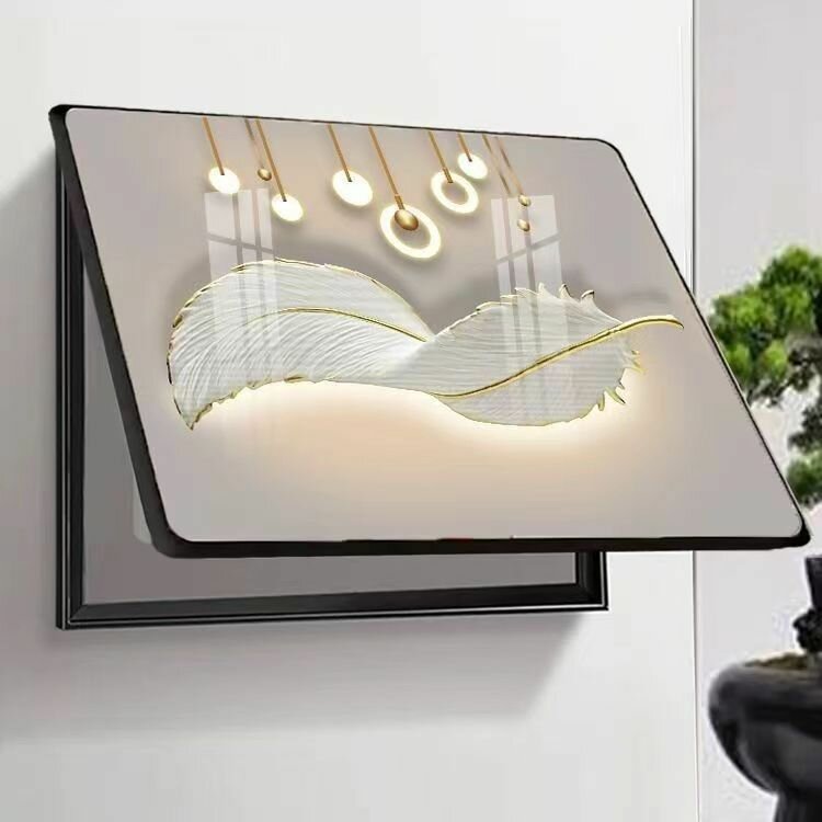 Крышки счетчиков электроэнергии внутренняя электрическая панель, скрытые картины, вертикальная секция, бесплатная штамповка,40*30 см