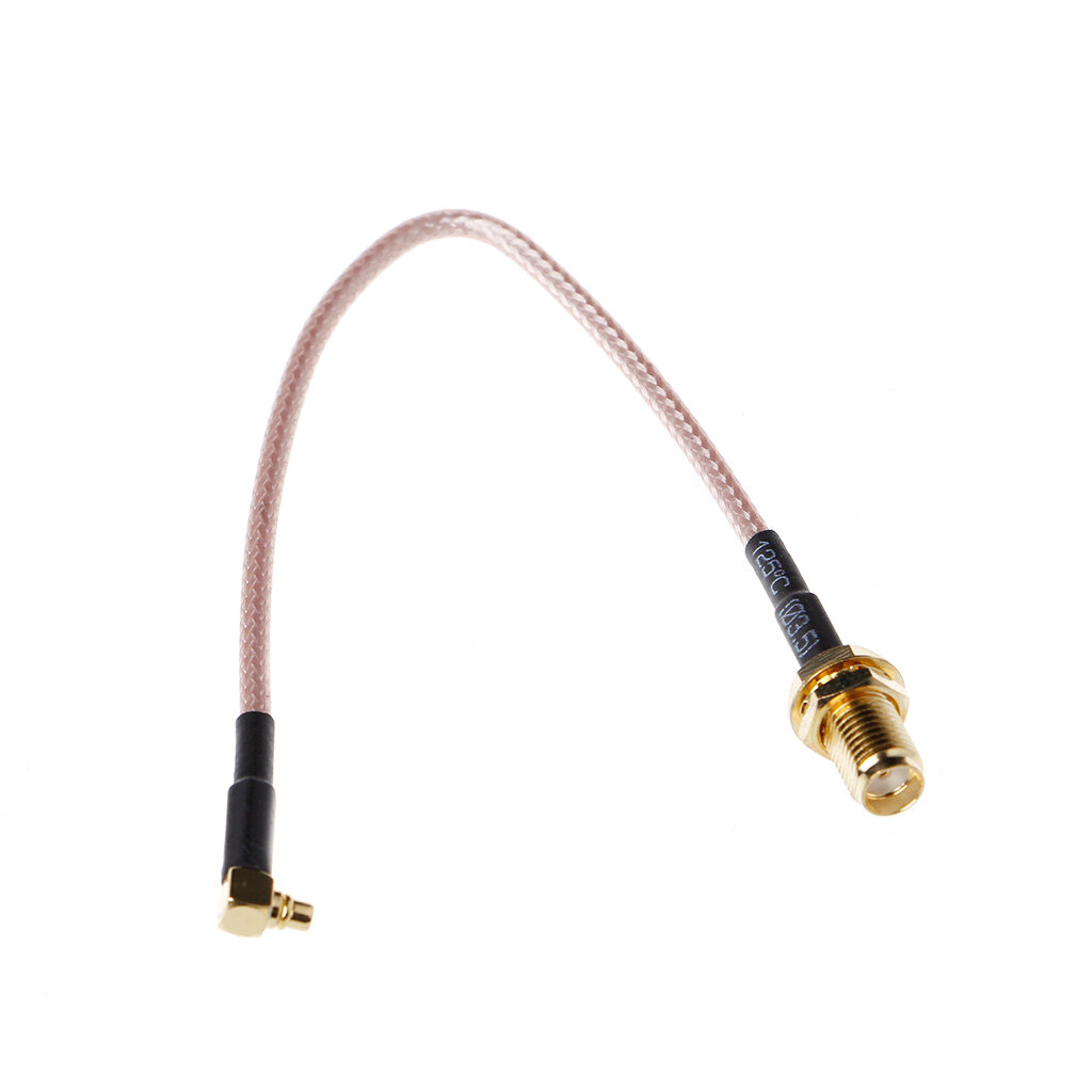 Кабель RG316 SMA женский- MMCX изгибной мужской длина кабеля 15 см