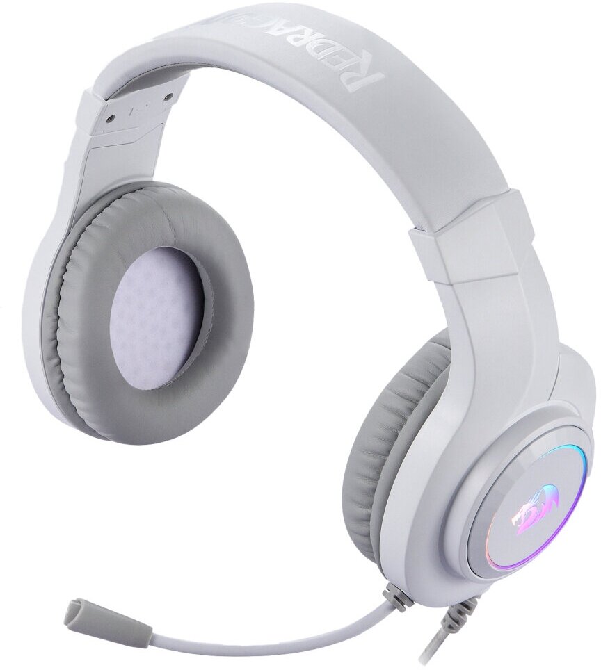 Наушники полноразмерные Defender Hylas, Redragon, Jack 3.5мм, 1.8 м, цвет: белый