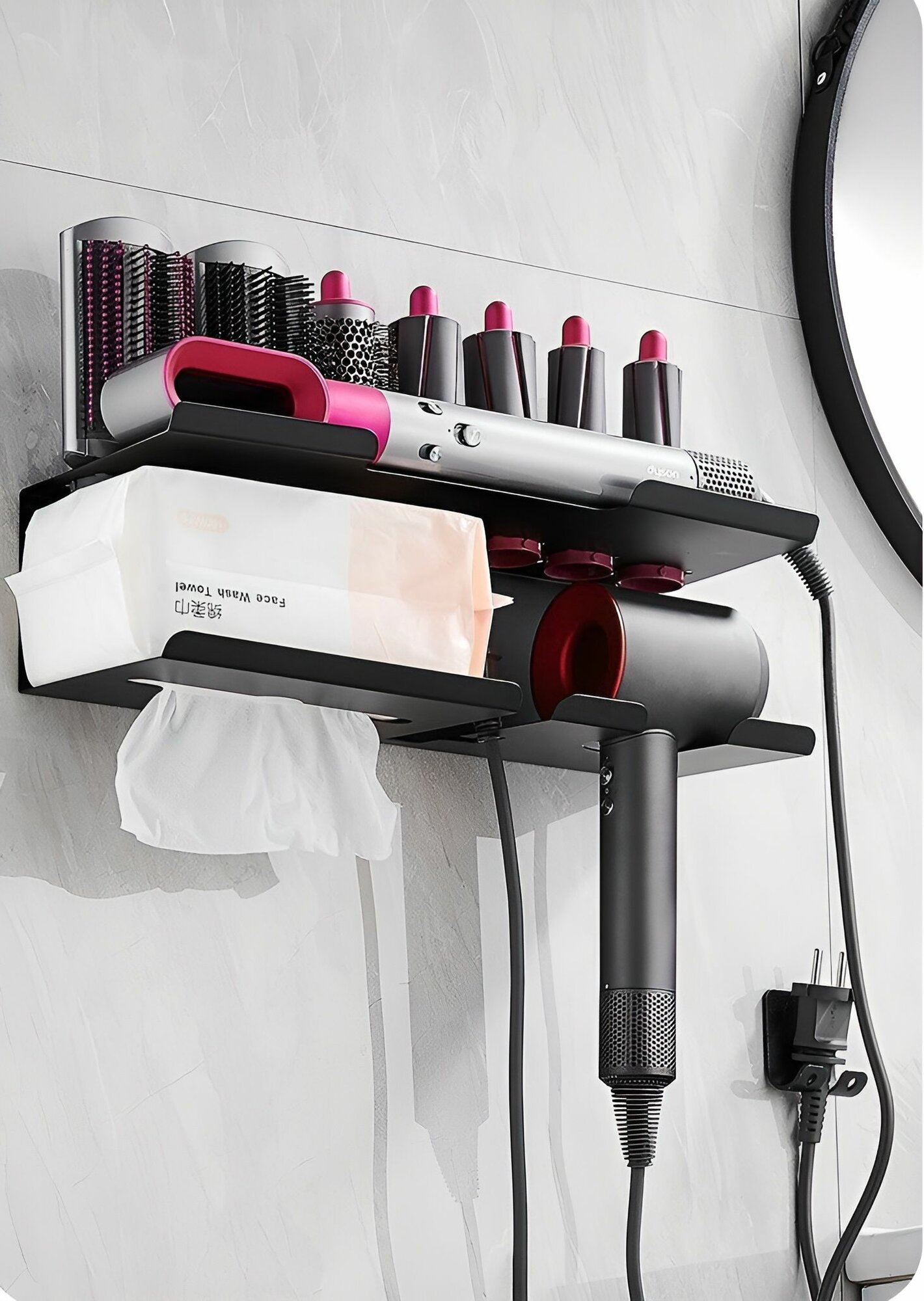Настенный держатель для фена и стайлера Dyson