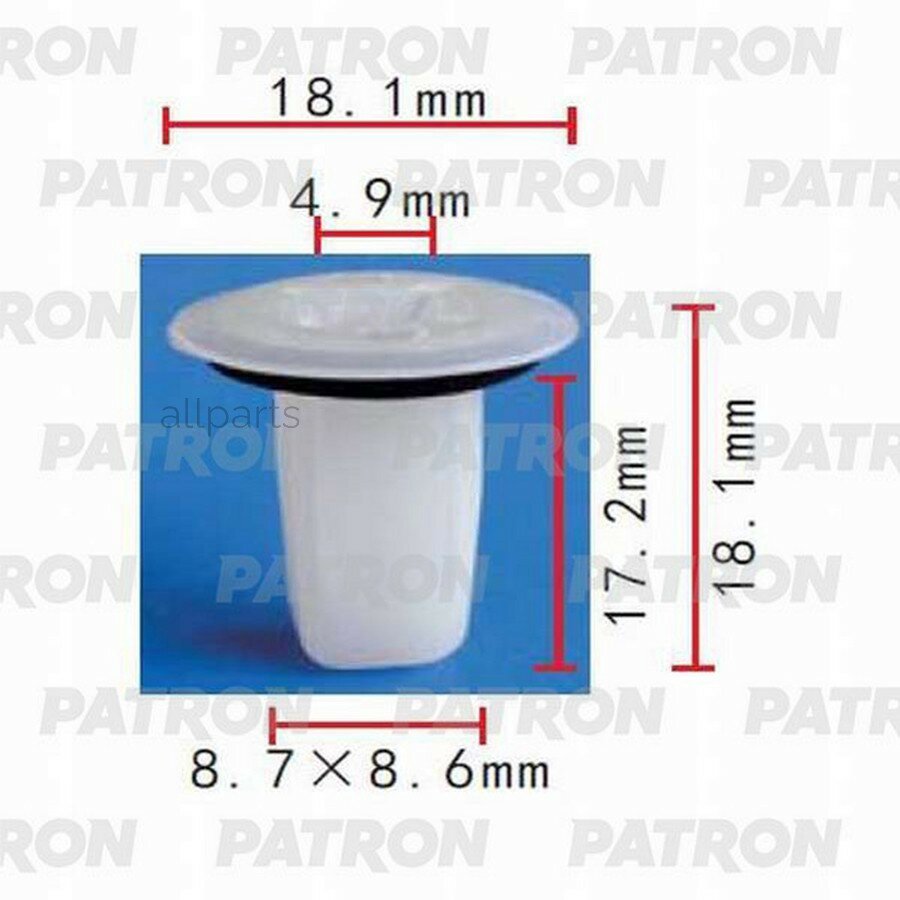 PATRON P37-0425 Крепеж (клоп)
