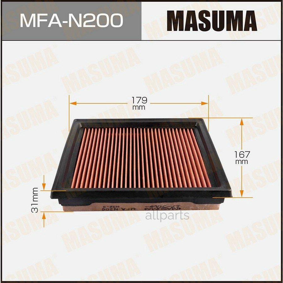 MASUMA MFA-N200 Фильтр воздушный NISSAN 350Z MASUMA MFA-N200