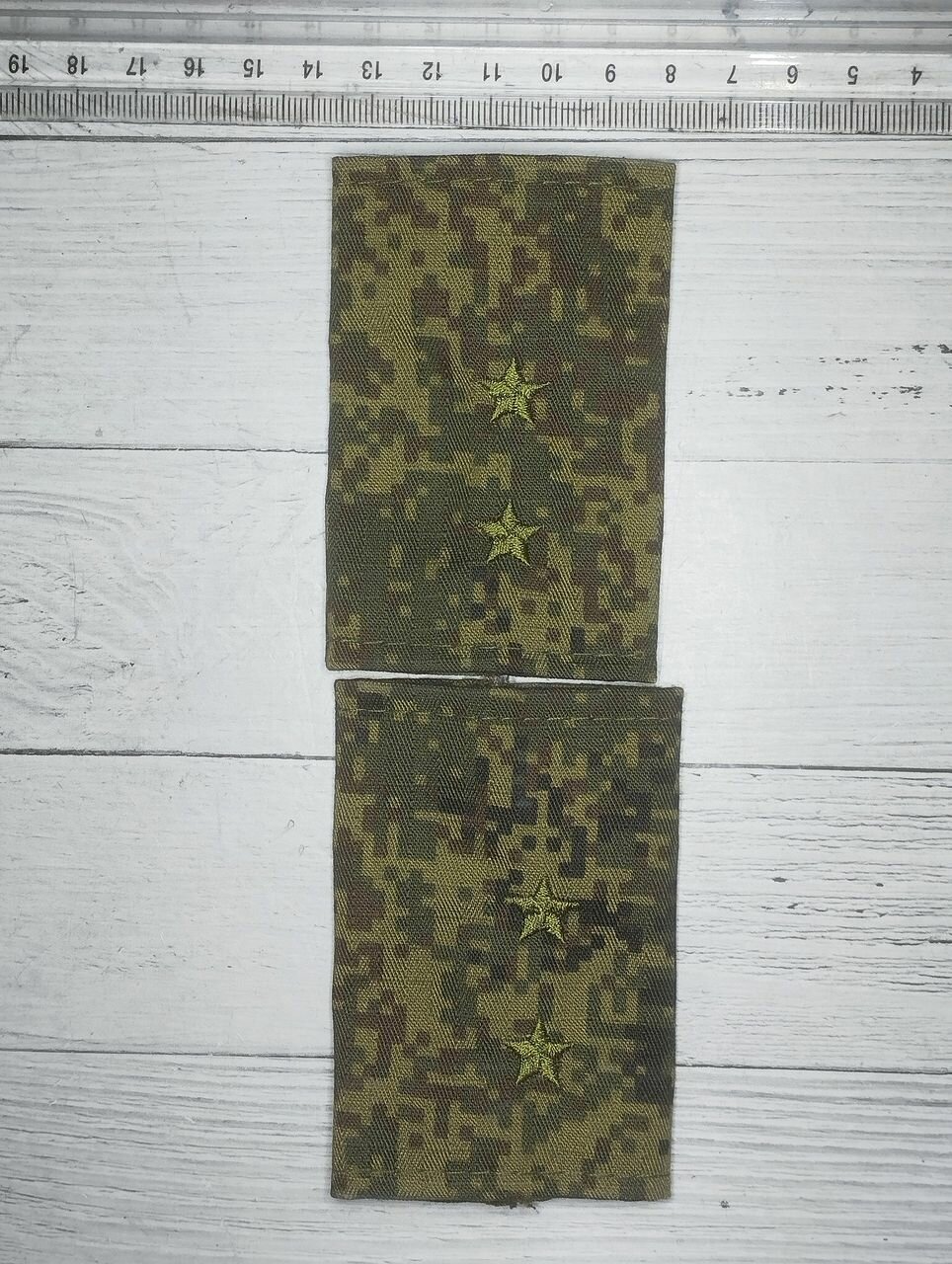 Прапорщик фальш погоны пиксель (русская цифра МО РФ)