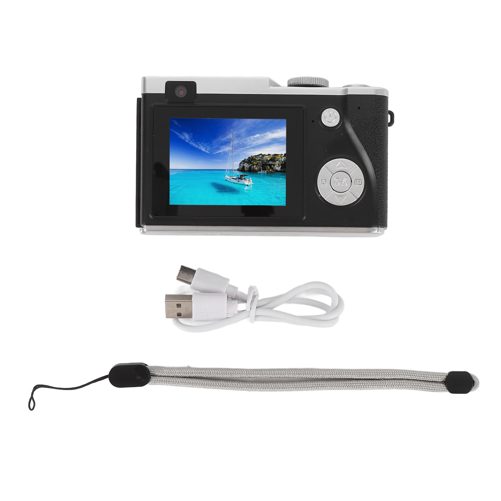 CCD Camera Vintage 2.4IN 4K HD Цифровая видеозапись домашняя школа ученика селфи камера LK-003 64GB