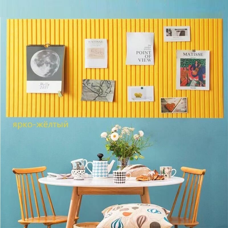 Доска для заметок на стену из ЭКО-войлока, фотостена, Bойлочная плита, размер 60*120CM