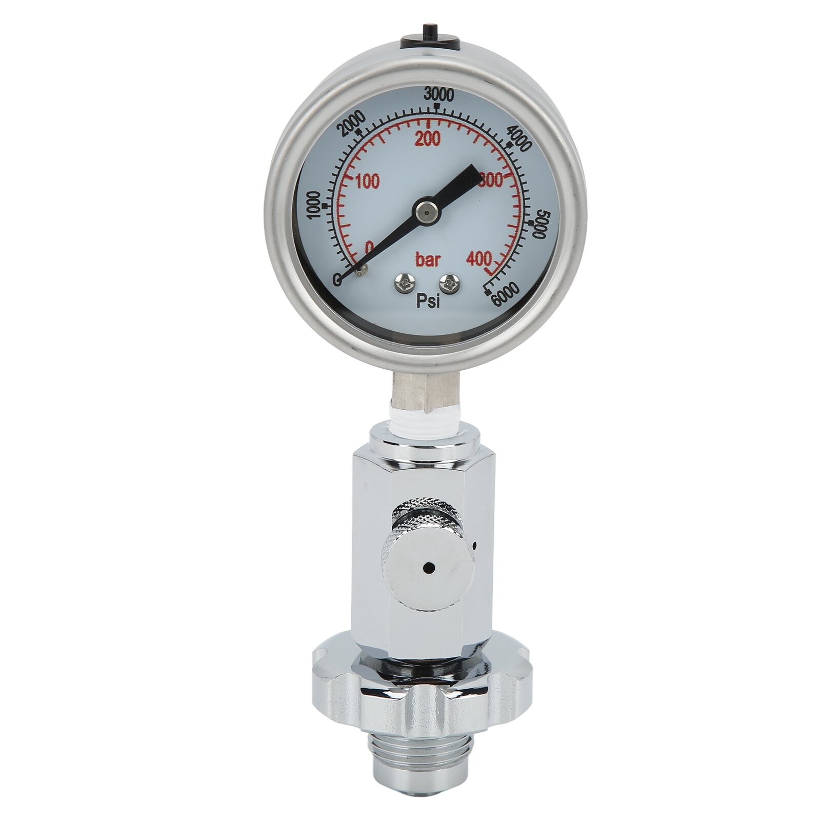 Проверка Давления в Воздушном Баллоне для Подводного плавания с аквалангом 0-400 Бар 0-6000 фунтов на квадратный дюйм для Водолазного Клапана DIN