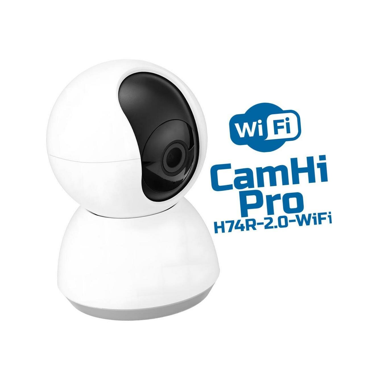 Wi-Fi IP камера наблюдения за няней и ребенком CamHi H-74R-2.0 WiFi-Pro (SD) с записью на SD. Поворотный механизм, функция слежения за людьми через те